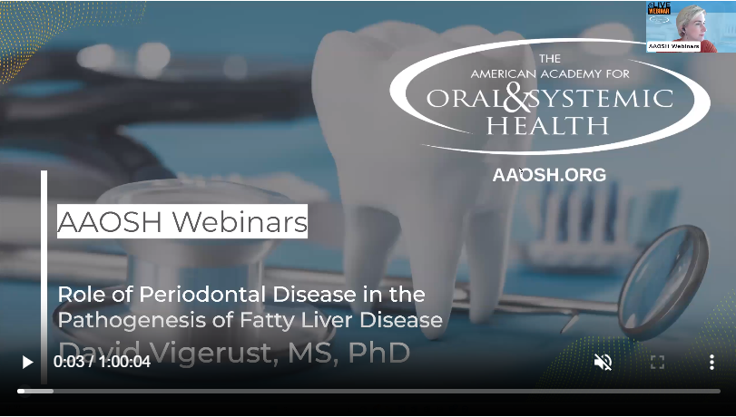 Role of Periodontal Disease in the Pathogenesis of Fatty Liver Disease